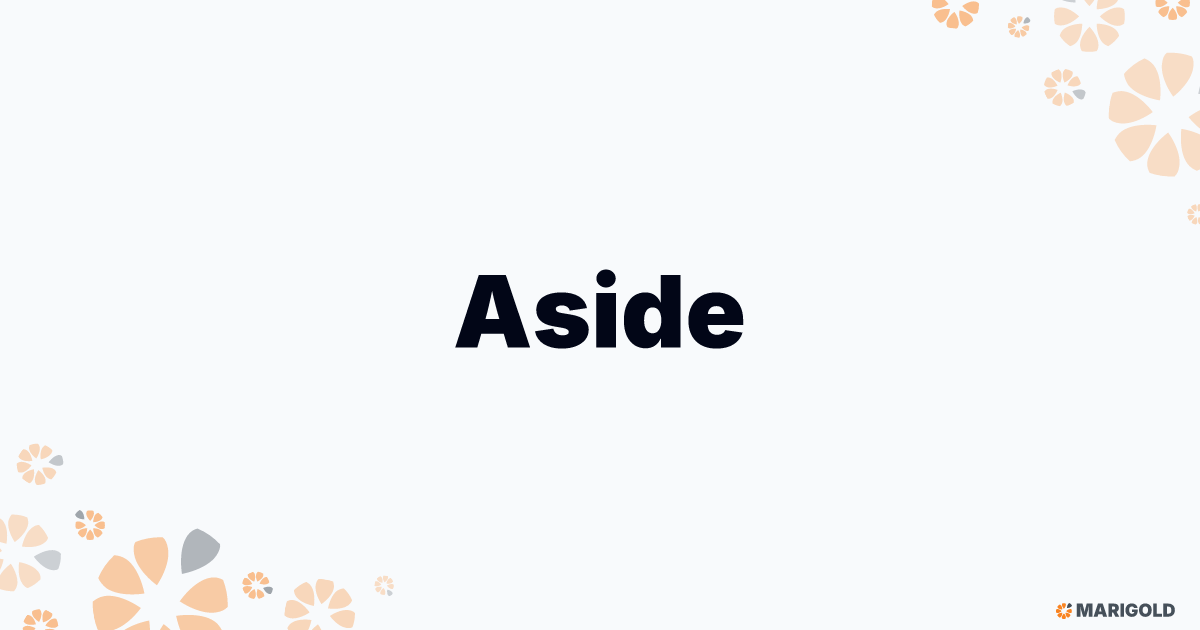Aside